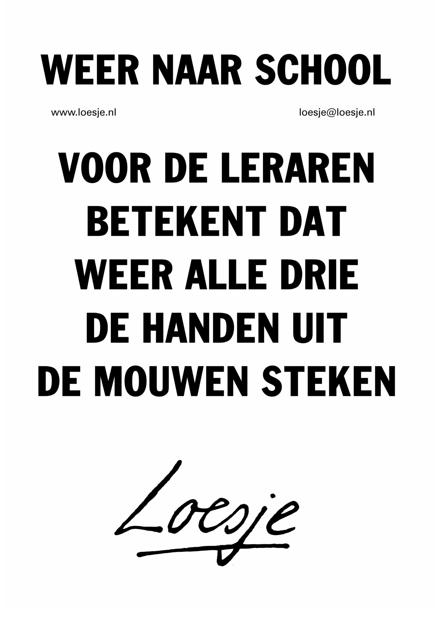 Geen handen schudden vanaf nu is het hoofd schouder knie en teen als we ...