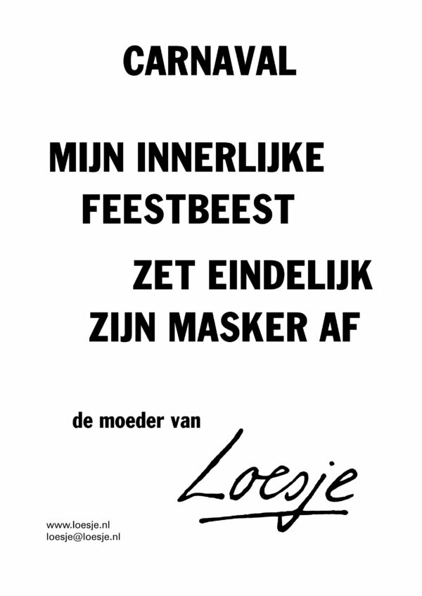 In de ideale wereld is het vandaag feest en morgen ook - Loesje