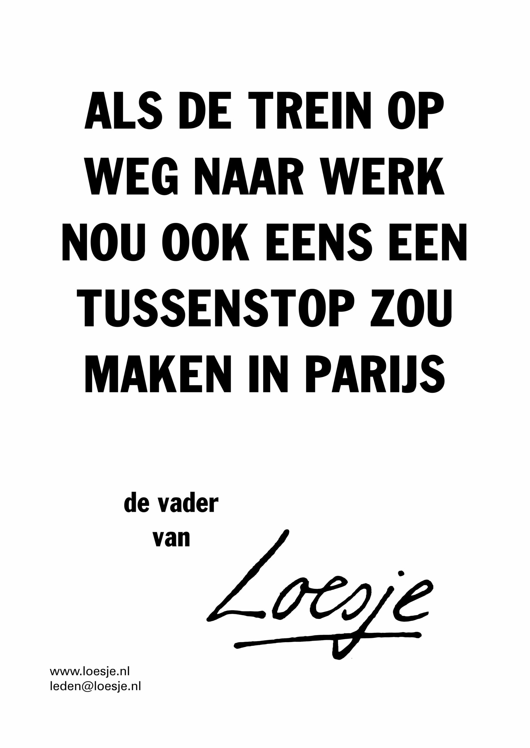 Als de trein op weg naar werk nou ook eens een tussenstop zou maken in ...