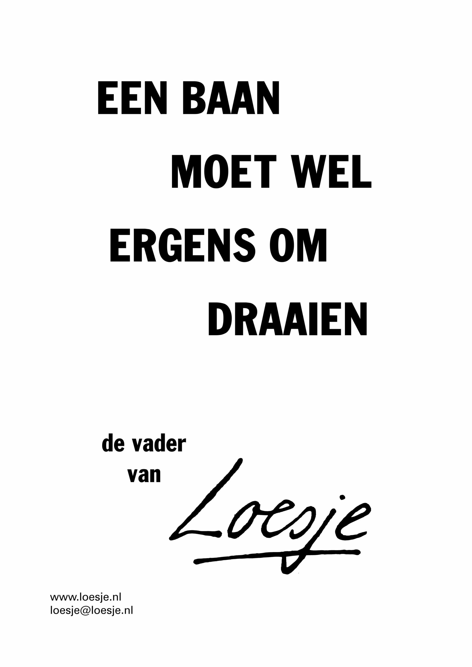 Baan Vloeipapier Poster